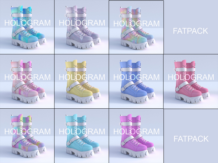 Second Life Marketplace Fatpack Boots